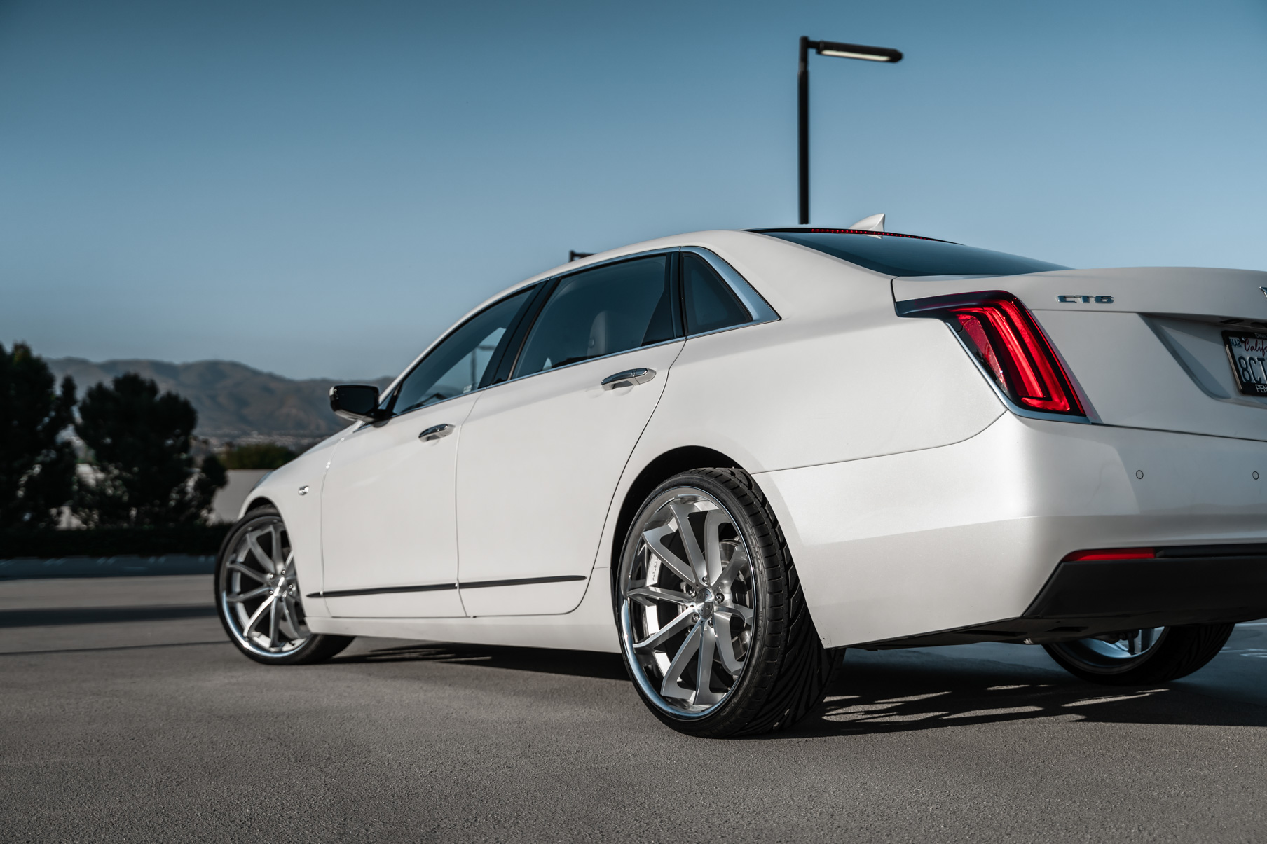 A 2016 Cadillac CT6 on Blaque Diamond BD-23 Silver Machined with Chrome ...