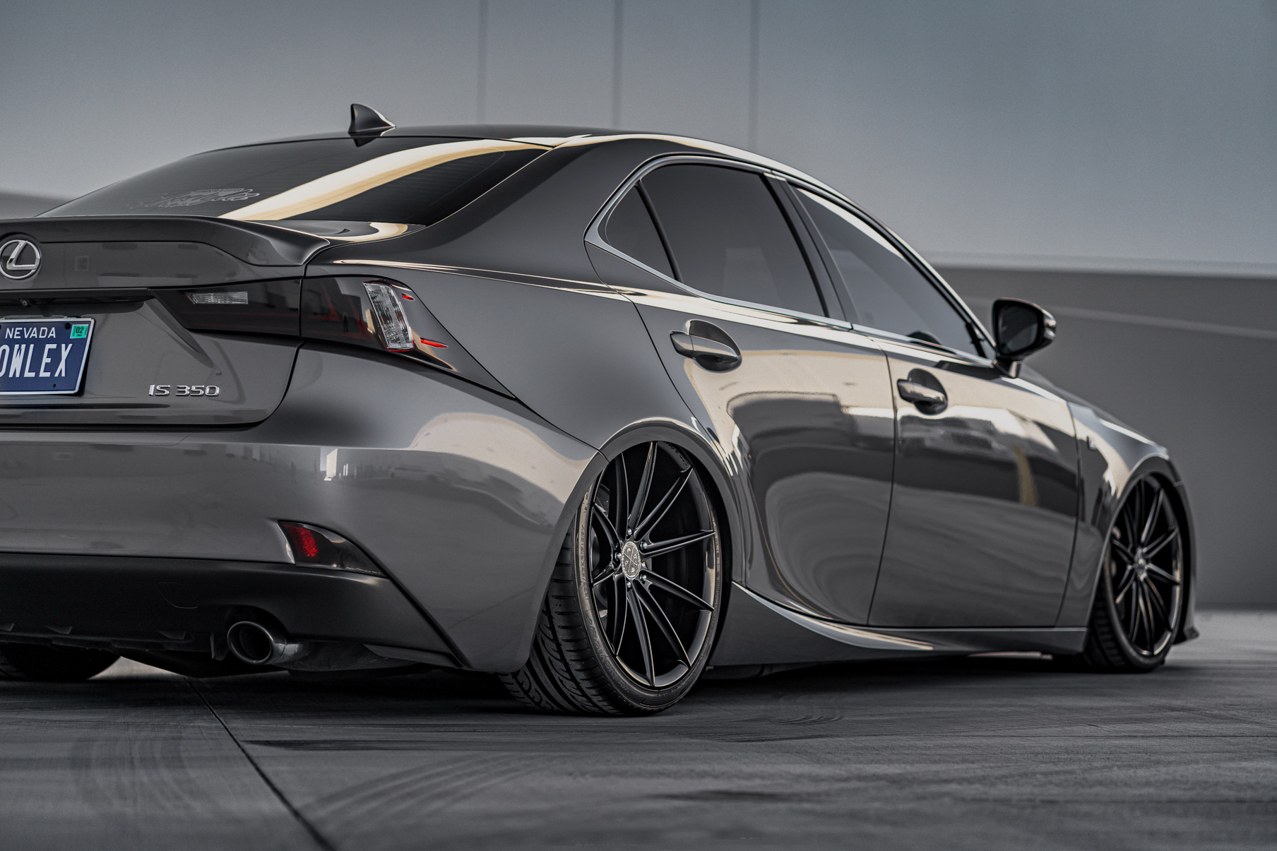 A 2017 Lexus IS on 19 Inch Blaque Diamond BD-11 Gloss Black Wheels ...